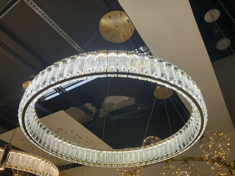 Đèn thả Pha lê hình tròn TH514 bản 30*H75(mm), 3 chế độ sáng có dimmer ...